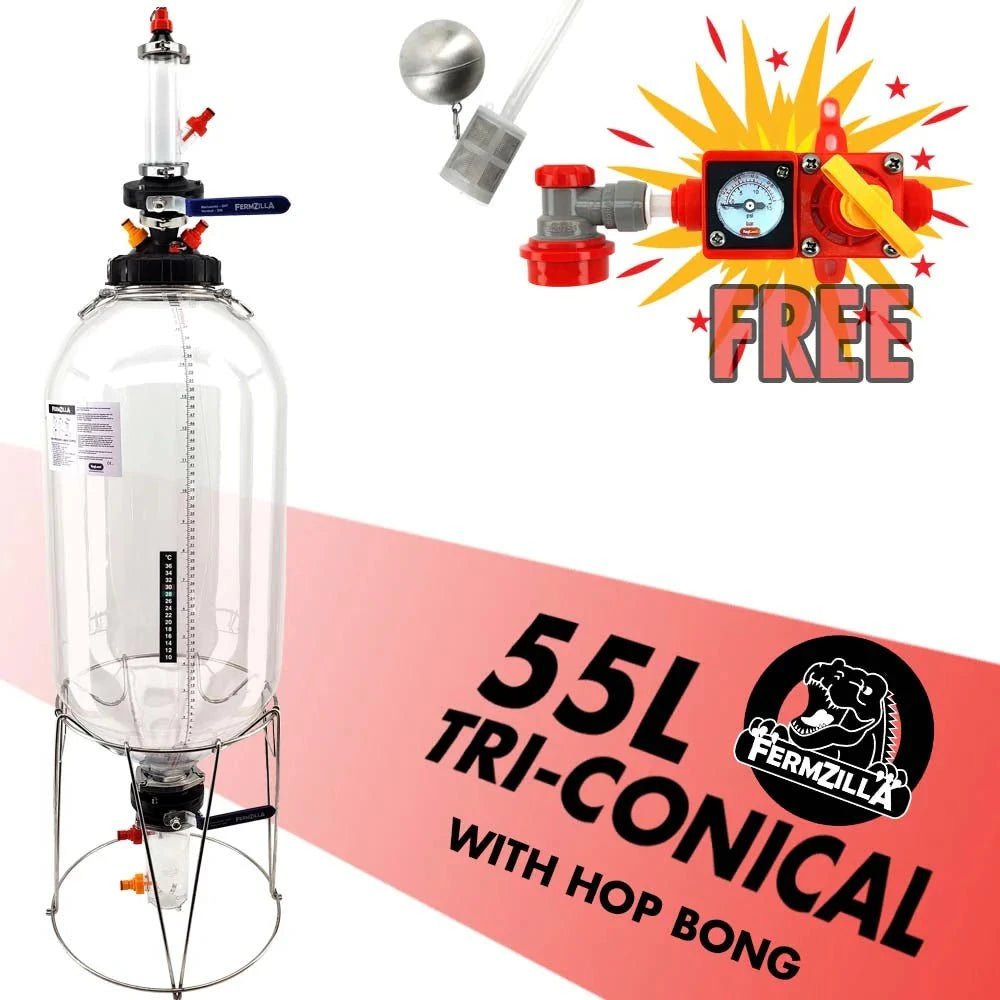 Gen3 55L FermZilla Tri-Conical Hop Bong Complete Pressure Brewing Kit ...