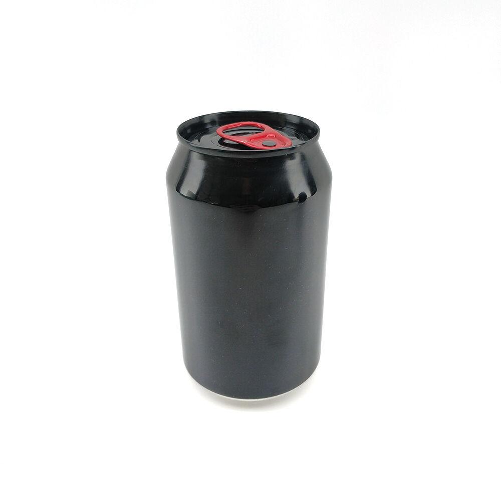 Full Aperture Aluminium Disposable Beer Cans (Empty) - Black Skin With ...